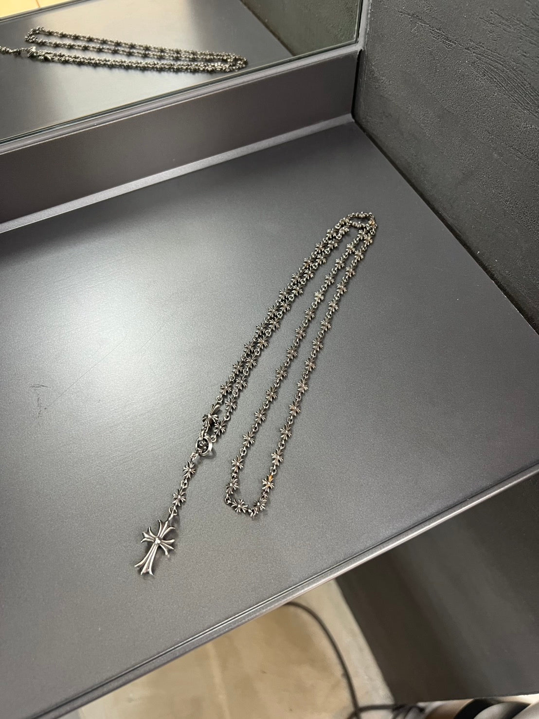 Chrome Hearts Tiny E Choke Chain Necklace 90cm (Special Order) – Style ...